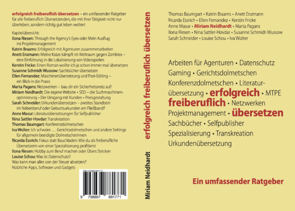 Veröffentlichungen - Sarah Schneider Sprachdienste - Servicios Lingüísticos